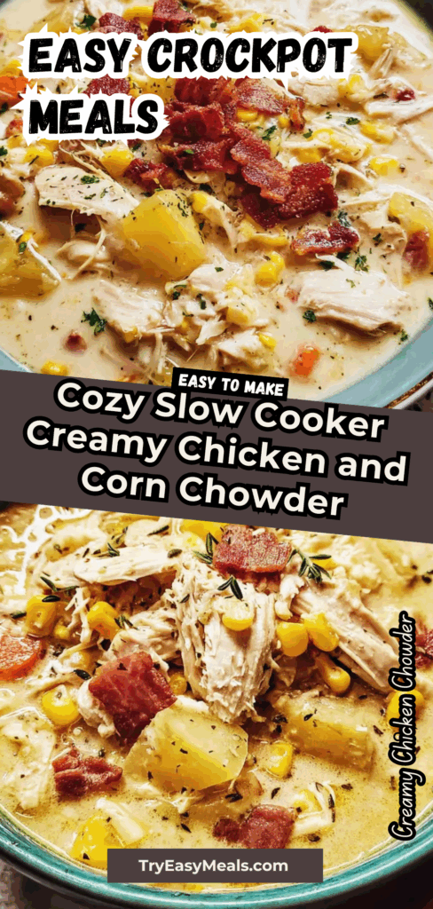 Slow Cooker Chicken Corn Chowder
