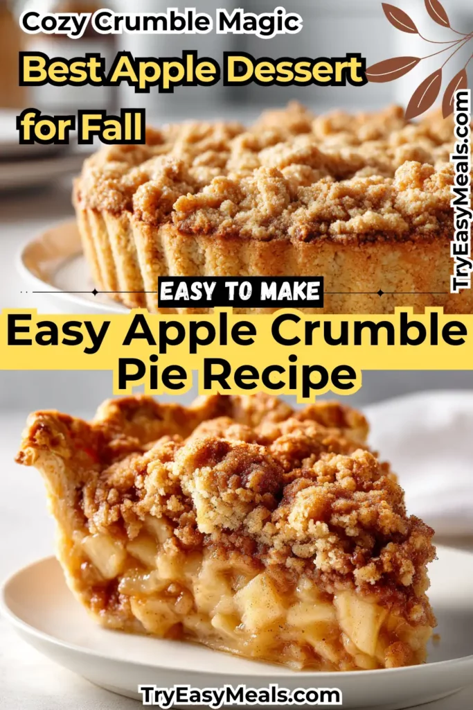 Apple Crumble Pie with Buttery Crust | 4 Reasons You’ll Love This Easy ...
