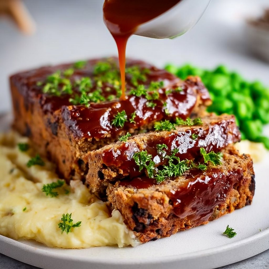 This flavor-packed vegan meatloaf