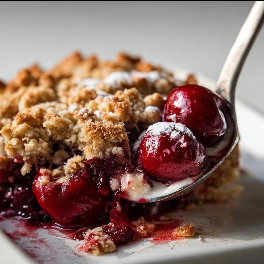 Easy Cherry Crisp: 3 Ingredients for Pure Joy