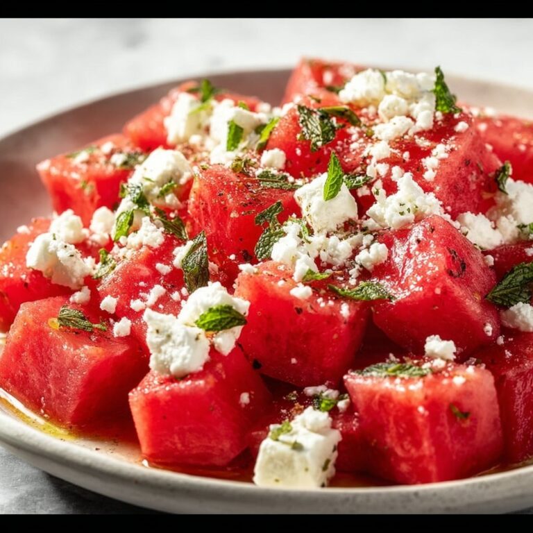 5-Minute Watermelon Feta Salad: Light & Refreshing