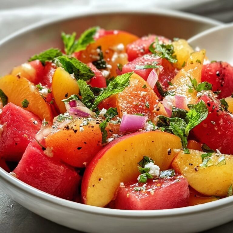Peach Watermelon Salad
