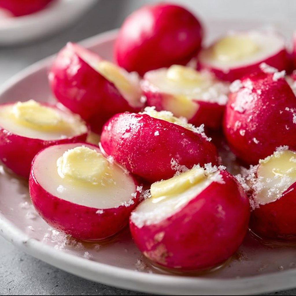Delicious Radishes with Butter and Salt