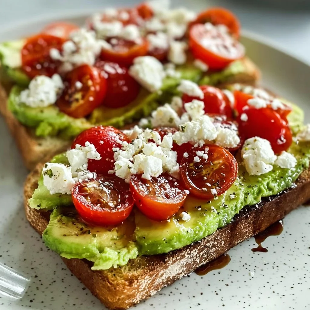 Avocado Toast with Feta and Cherry Tomatoes: A Perfectly Balanced Delight