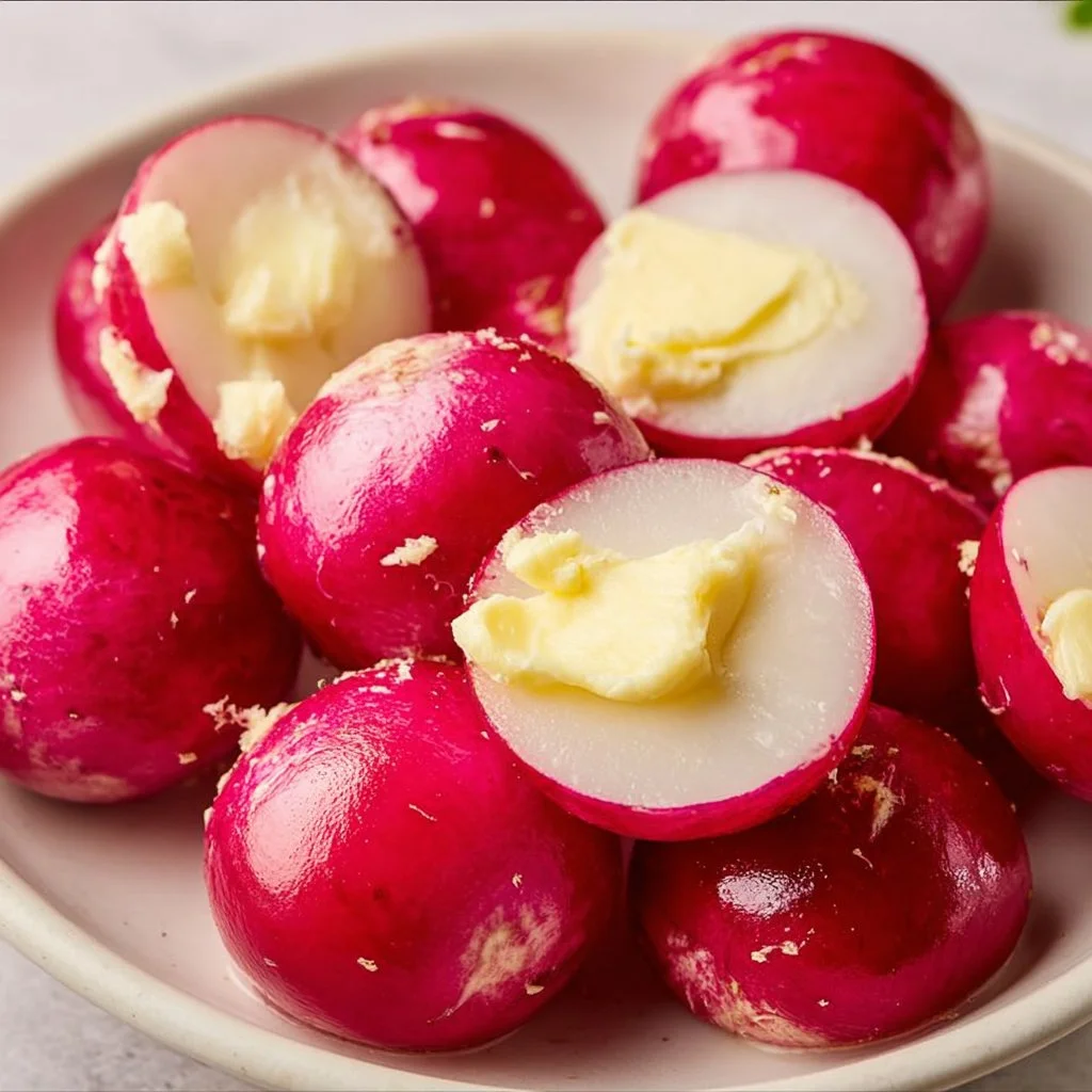 Delicious Radishes with Butter and Salt