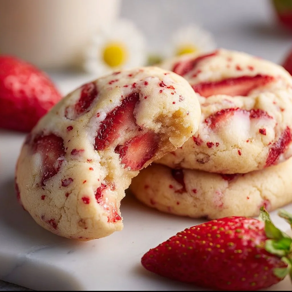 Strawberry Cheesecake Cookies