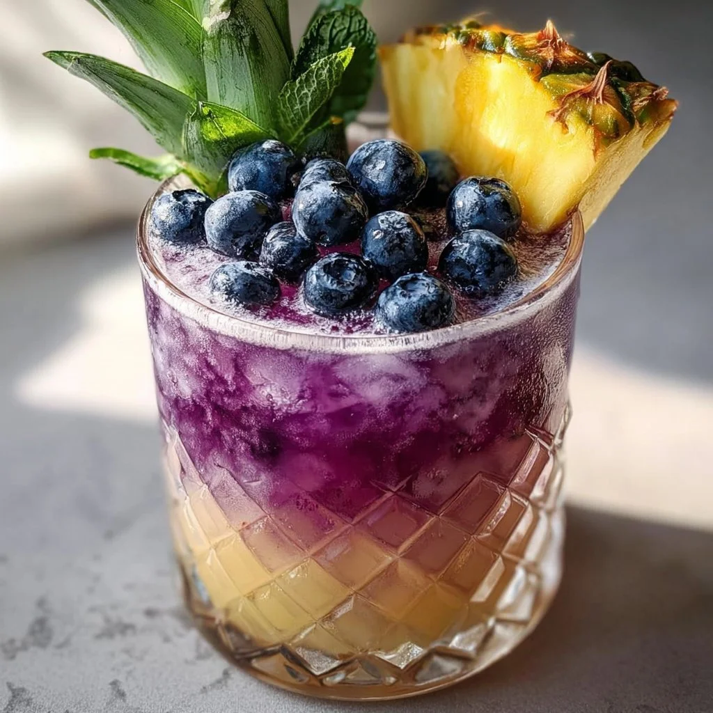 Blueberry Pineapple Tequila Sour
