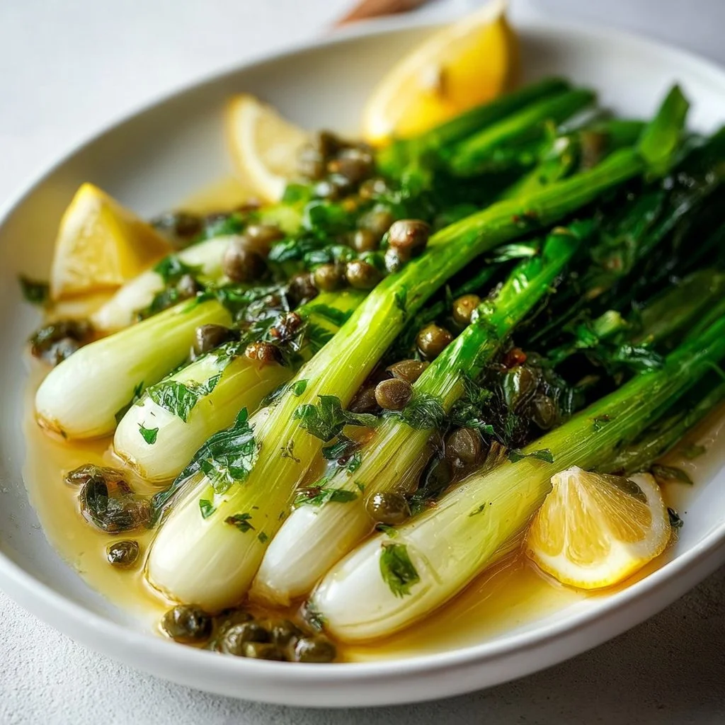 Braised Spring Onions