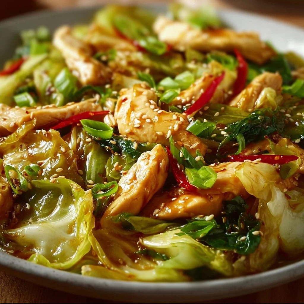 Chinese Chicken Cabbage Stir-Fry