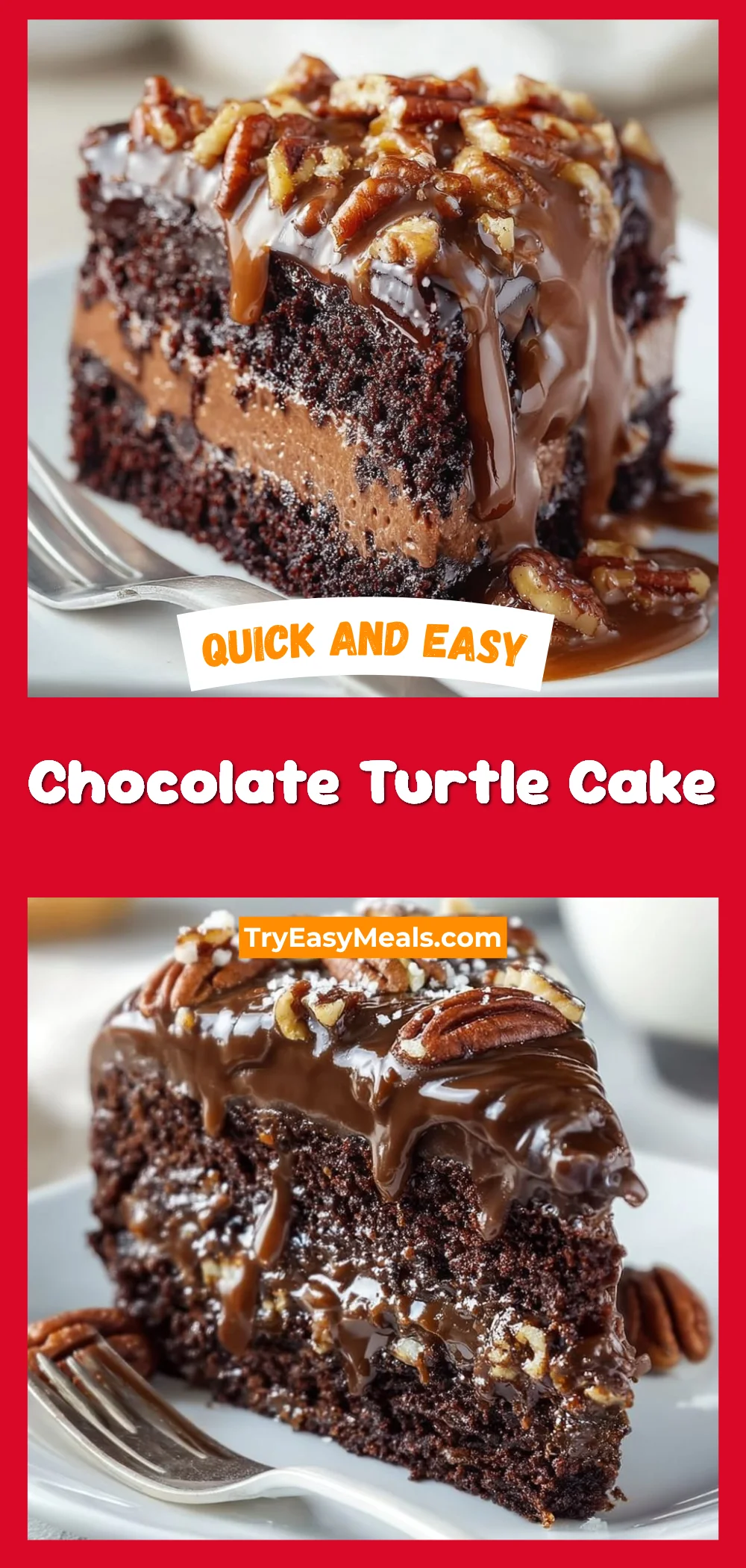 Chocolate Turtle Cake