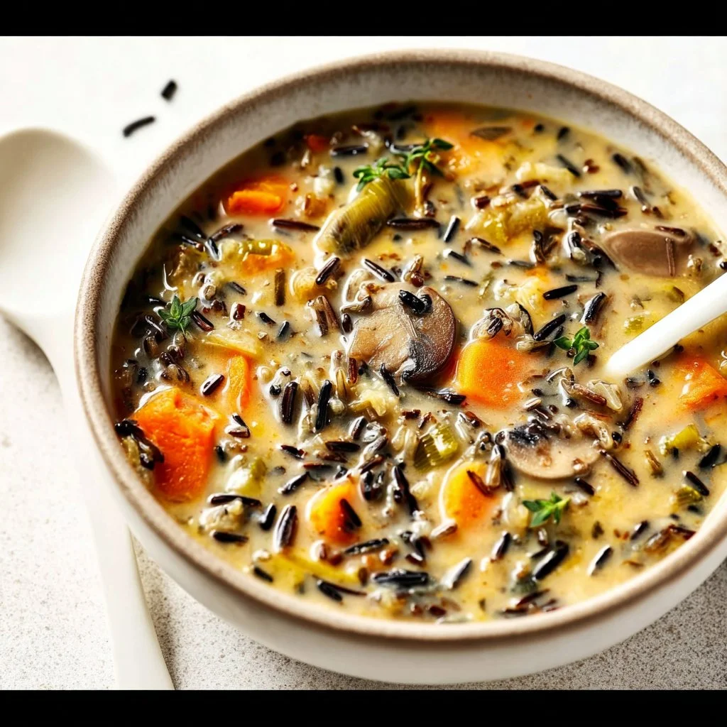 Cozy Autumn Wild Rice Soup