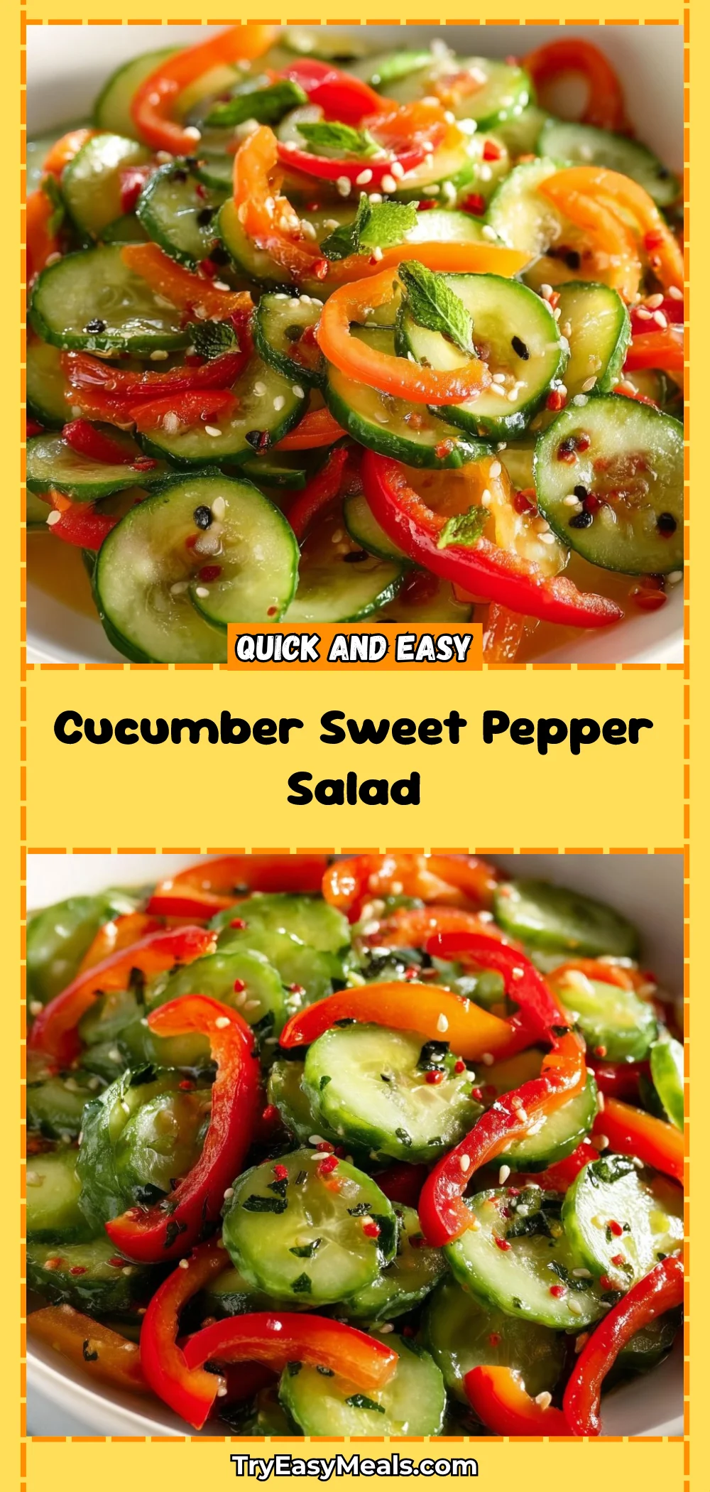 Cucumber Sweet Pepper Salad