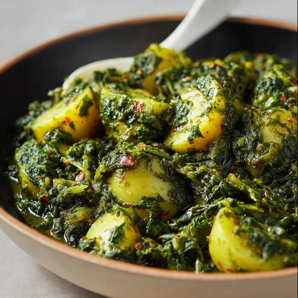 Spinach and Potato Curry